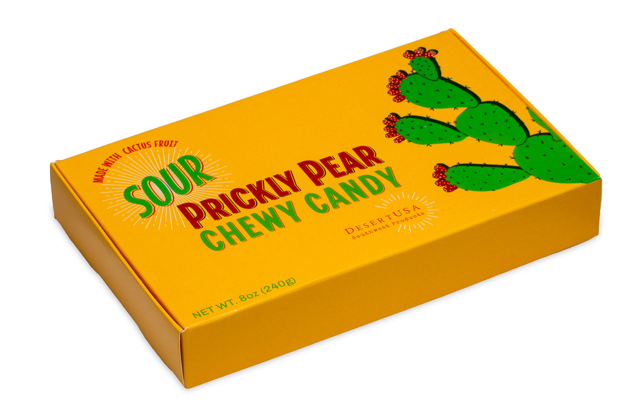 DesertUSA SOUR Prickly Pear Chewy Candy - Made from Natural Cactus Fru